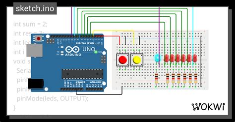 Leds Wokwi Esp32 Stm32 Arduino Simulator