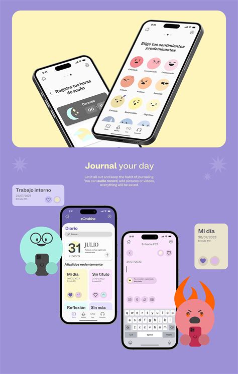 Mental Health App Design Sunshine Ui Ux Behance