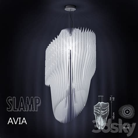 Avia By Slamp Pendant Light 3d Model