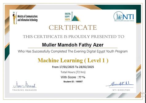 Machinelearning Nti Digitalegypt Ai Datascience Mltraining… Muller Mamdoh 63 Comments