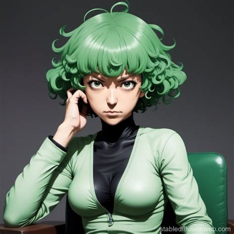 Tatsumaki From The Anime One Punch Man Prompts Stable Diffusion Online