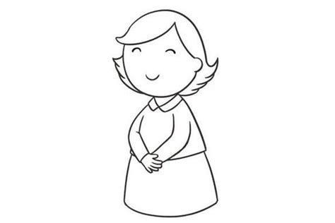 中年妇女简笔画简单又漂亮又好看（漂亮11张） 简笔画图片大全