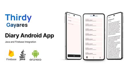 Diary Android App Mobile UI Design Figma