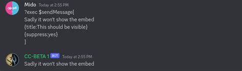 Message Curl Format Custom Command Bot