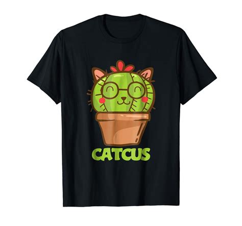 Catcus Cat Cactus Cat Humor Cat Pun Funny Cat Lover T Shirt Elnovelty