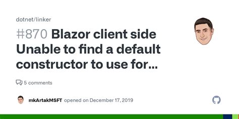 Blazor Client Side Unable To Find A Default Constructor To Use For Type Systemidentitymodel