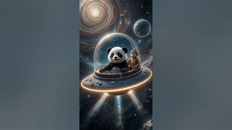 Panda Babula And Monkey Asva Flying Ufo Shortvideo Viralvideo Funny
