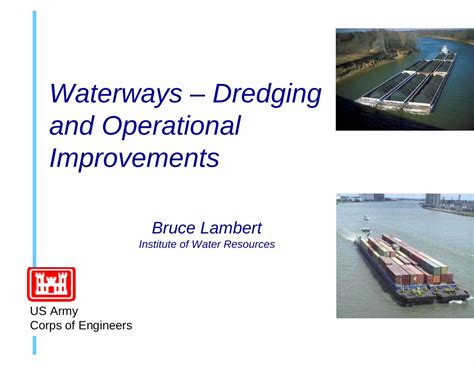 Pdf Waterways Dredging And Operational Improvements Impact