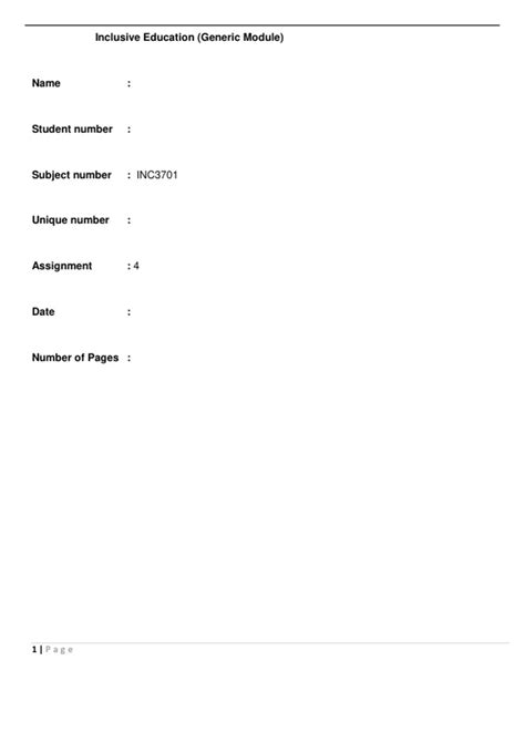 Summary Inc3701 Assignment 4 2023 Aed3701 Inc3701 Stuvia Sa