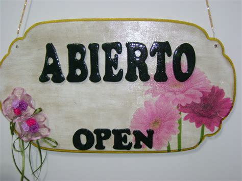 MARTINET Artesana CARTEL DE ABIERTO CERRADO