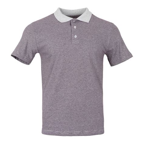 Playera Polo George Talla G Manga Corta Cuello De 3 Botones Gris Jaspe