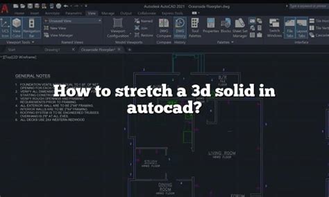 How To Stretch A D Solid In Autocad