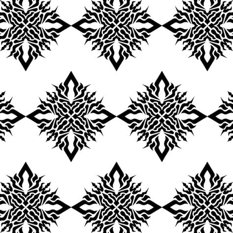 Premium Vector Geometric Cool Abstract Floral Pattern