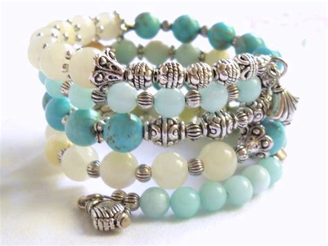 Bohemian Memory Wire Bracelet Gypsy Cuff Bracelet Boho Etsy