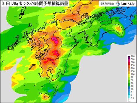 九州北部すでに土砂災害の危険度が高まる 1日まで西日本〜北日本で災害級の大雨警戒（tenkijp）｜dメニューニュース（nttドコモ）