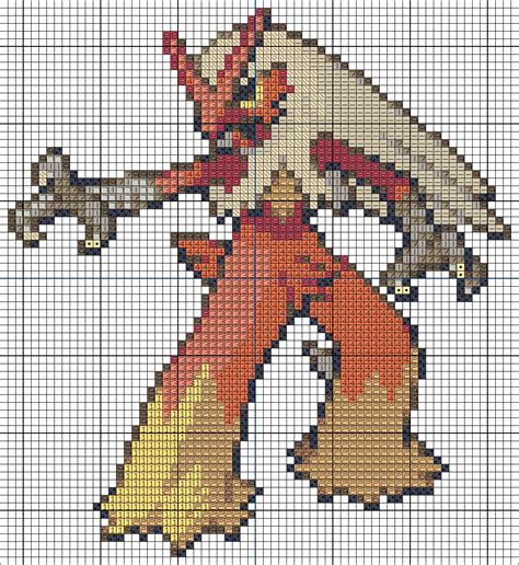 Blaziken Birdie Stitching