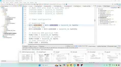 Executing Flashing Leds Example Youtube