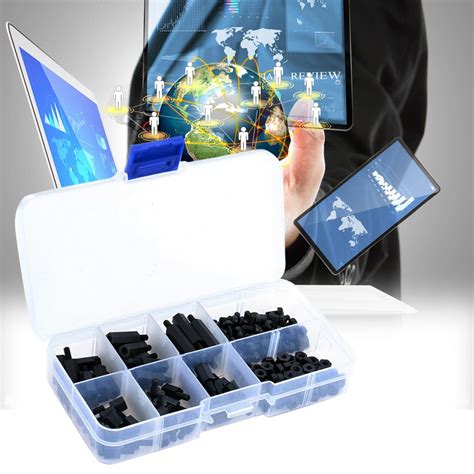 180pcs Plastic M3 Screw Combination Nylon Hexagon Vicedeal