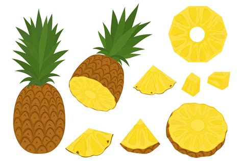 Pineapple Vector Pineapple Fruits Clipart Pineapple Svg By