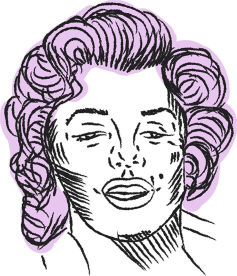 Chica Con Cabello Morado Ilustración Vector Sobre Fondo Blanco