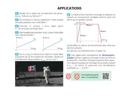Exercices Application Vitesse Et Acceleration 1ere Bac Pro Pdf