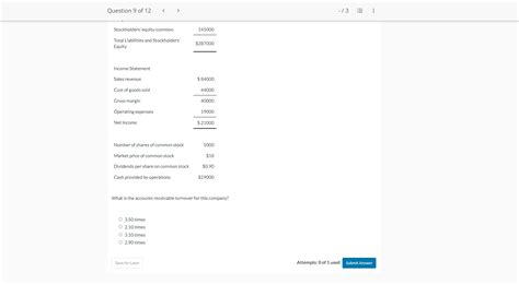 Solved Current Attempt In Progress The Following Information