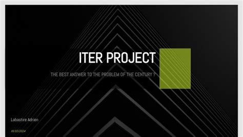 Project ITER Genially