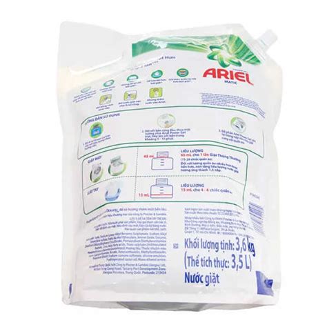 Nhà Phân Phối Nước Giặt Ariel Đậm Đặc Túi 35kg Giá Sỉ