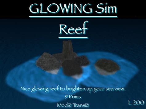 Second Life Marketplace Glowing Sim Reef Boxed
