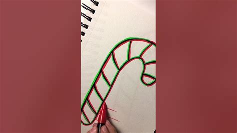 Drawing A Candy Cane In Glitch Effect Inspired By Nashvibes Art