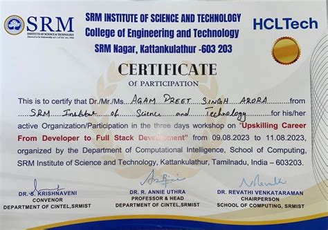 Agam Preet Singh Arora On Linkedin Thrilled To Have Completed A
