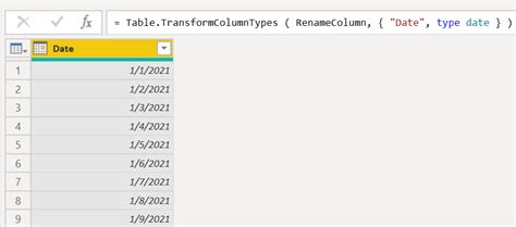 Create A Date Table In Power Query With M Code