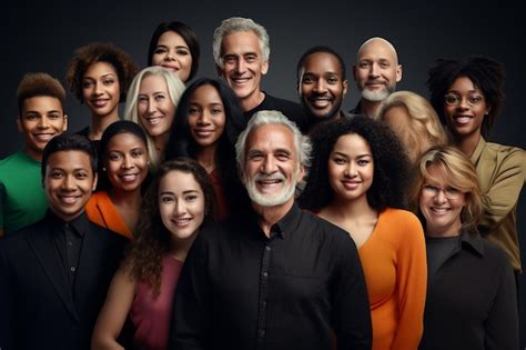 premium photo montage of people of different ages genders and