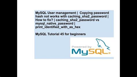 sri sakthivel m d on linkedin mysql 8 user management copy password