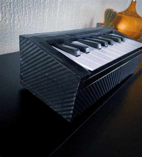 Arduino Mini Piano Synthesizer In Wooden Case Attic Toy Design