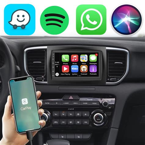 Kit Multimídia Kia Sportage 2017 2022 7 Android Auto Carplay Gps Tv Ecarshop