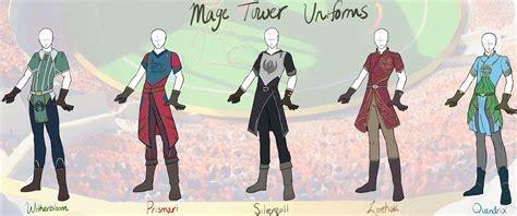 Mage Tower Uniforms Mtg Strixhaven University By Twistdorigns On