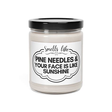 Smells Like Pine Needles And Your Face Is Like Sunshine Soy Candle Adult