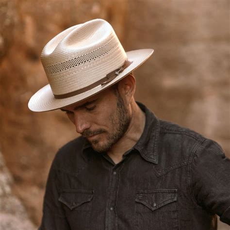 Open Road 10x Shantung Vented Straw Western Hat Village Hat Shop