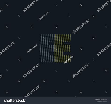 E E Monogram Logo Alphabet Abstract Stock Vector Royalty Free
