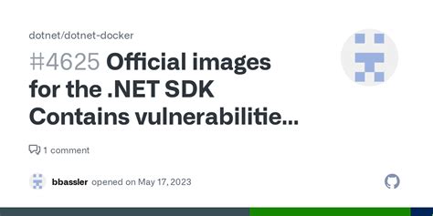 Official Images For The Net Sdk Contains Vulnerabilities