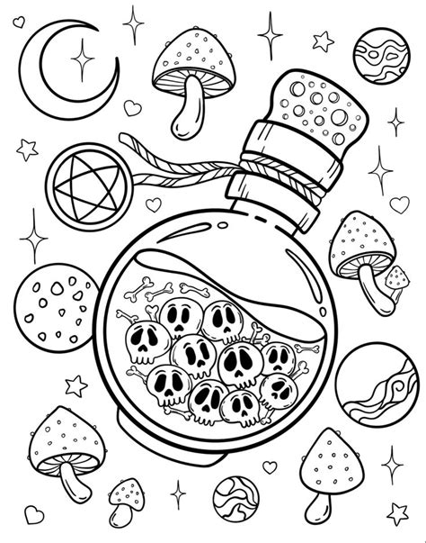 Witch Coloring Pages Words Coloring Book Free Adult Coloring Pages
