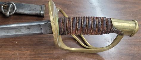 Civil War Cavalry Sword Ames 1863 With Scabbard Battleground Antiques