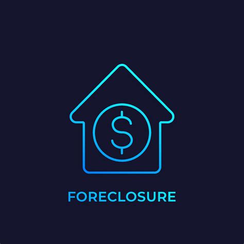 Foreclosure Icon Linear Vector 2204722 Vector Art At Vecteezy