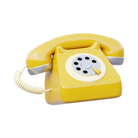 Premium Photo Phone Call 3d Icon Old Telephone 3d Icon Call End Icon