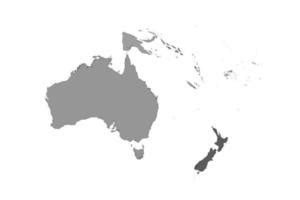 Outline Simple Map Of Oceania 3087848 Vector Art At Vecteezy