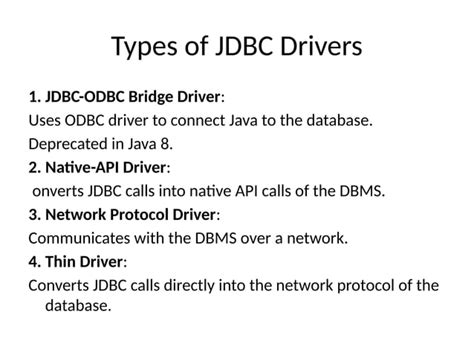 Introduction To Jdbc And Odbcpptx Jdjdnjdjdndjdjndj Ppt