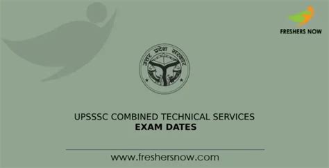 Upsssc Combined Technical Services Exam Date 2023 Out