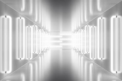 3d 렌더링 추상 룸 인테리어 네온 조명입니다 미래 건축 배경입니다 디자인 프로젝트에 대 한 모형 비어 있음에 대한 스톡 사진