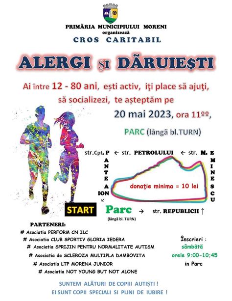ALERGI ȘI DĂRUIEȘTI CROS CARITABIL LA MORENI